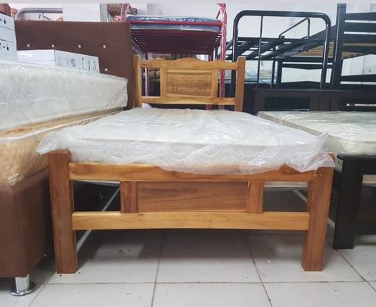 CAMA 3/4 MADERA TECA - Muebleria Nana